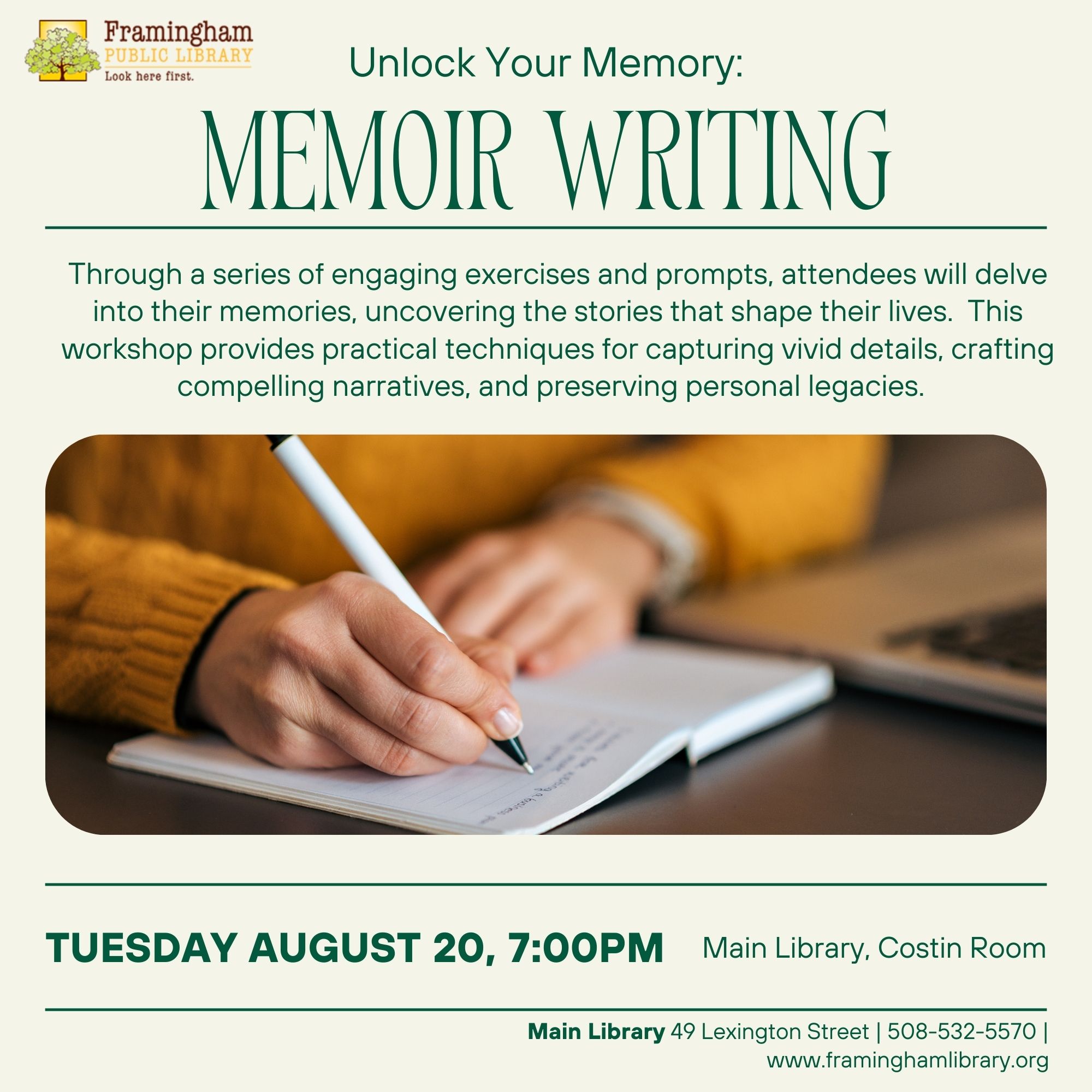 Events Calendar | Framingham Public Library